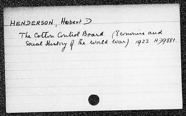 HENDERSON, Hebert D - London Metropolitan University - TUC Library ...