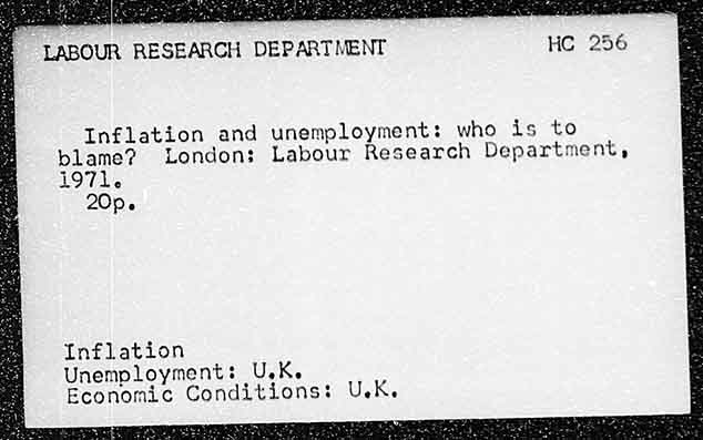 LABOUR RESEARCH DEPARTMENT - London Metropolitan University - TUC ...
