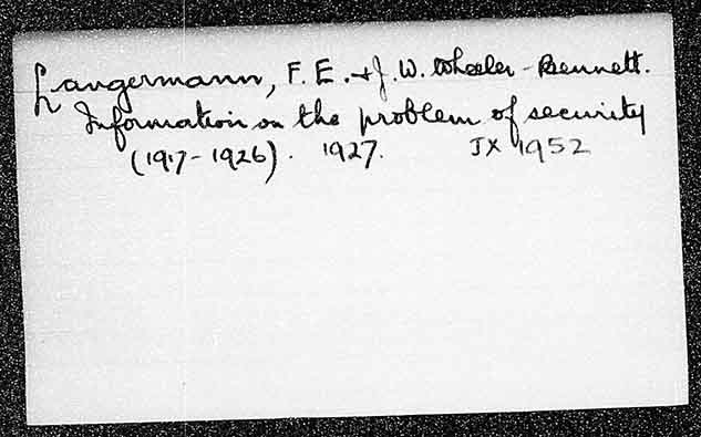 Langermann, F. E. & J. W. Wheeler. Bennett - London Metropolitan ...