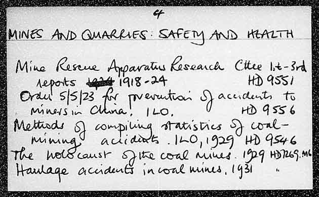 MINES AND QUARRIES: SAFETY AND HEALTH - London Metropolitan University ...