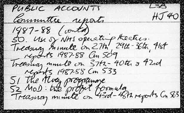 PUBLIC ACCOUNTS Committee Reports 1987 - 88 - London Metropolitan ...
